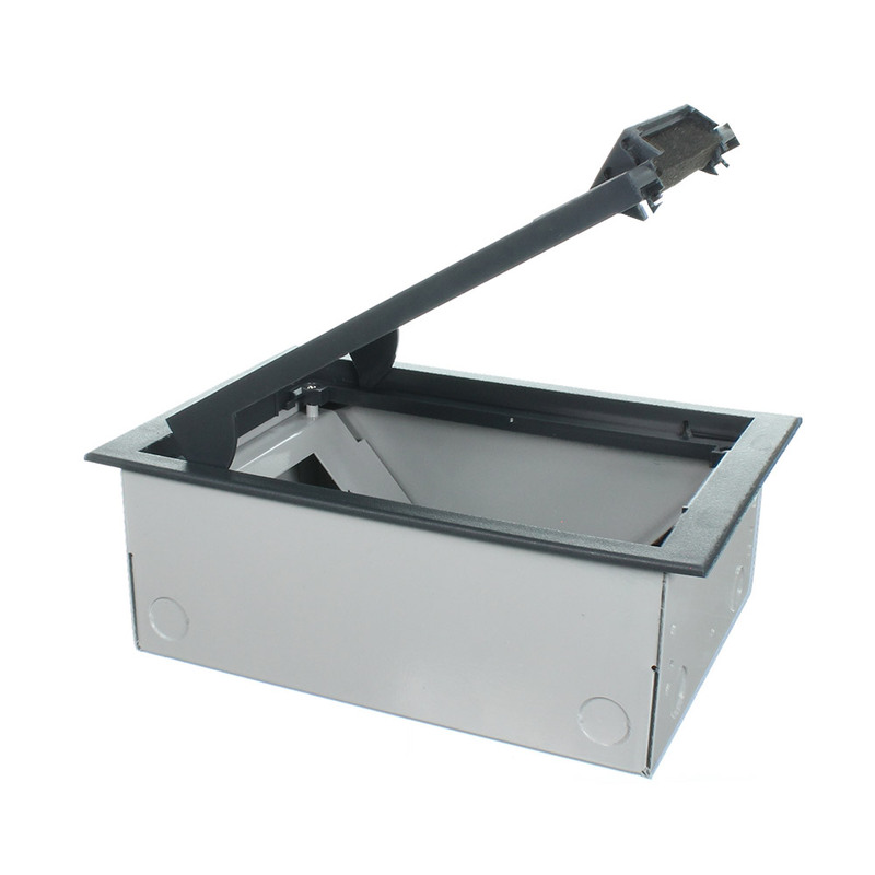 Elsafe Falcon 027.0800.000 | Built-In Screed Floor Box With Lid Grey