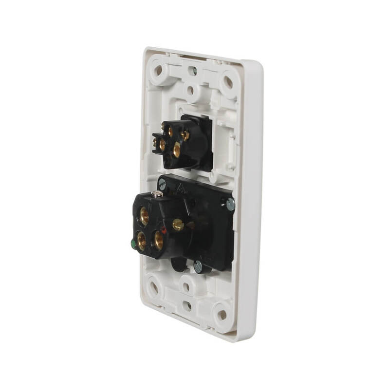 Clipsal 2015VX | 10Amp Single Switch Socket Outlet, Vertical, Removable ...