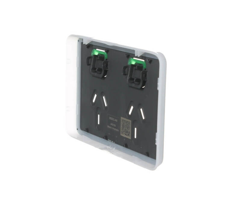 Clipsal Iconic 3025C-AN | Double Power Point Skin Anthracite | (SKIN ONLY)