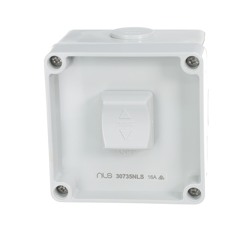 Single Weatherproof Switch 16A 250v (IP56 Rated) | 30735