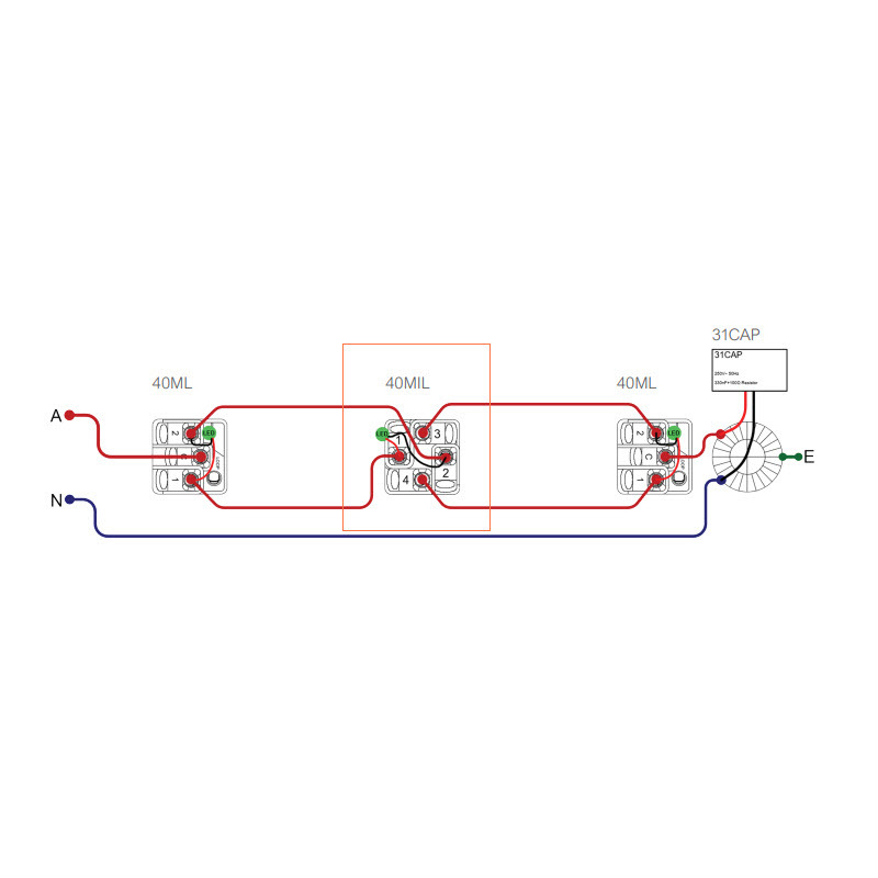 Clipsal Iconic 40MI | Intermediate Switch Mechanism 10A (Multi-way ...