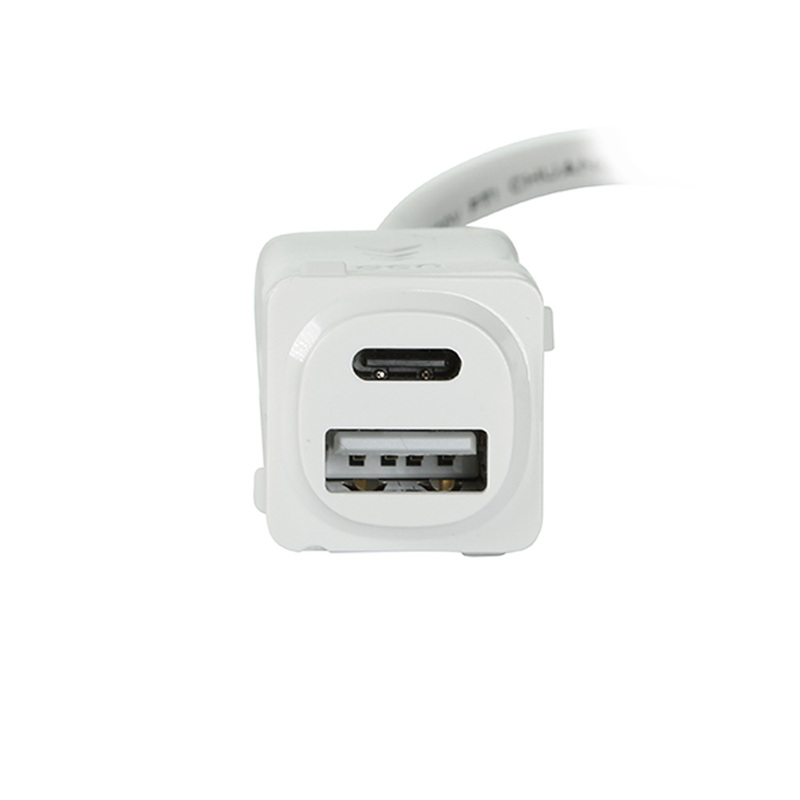 CSG MUSB31RC | Dual USB-C Fast Charge Mechanism | White