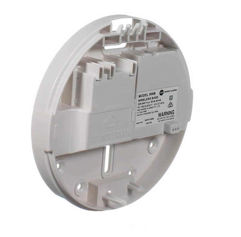 Red Smoke Alarms RWB | Wireless Base for 240v smoke alarms