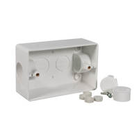 CLIPSAL 238/25 | Solid Mounting Block (25mm Entry) | White