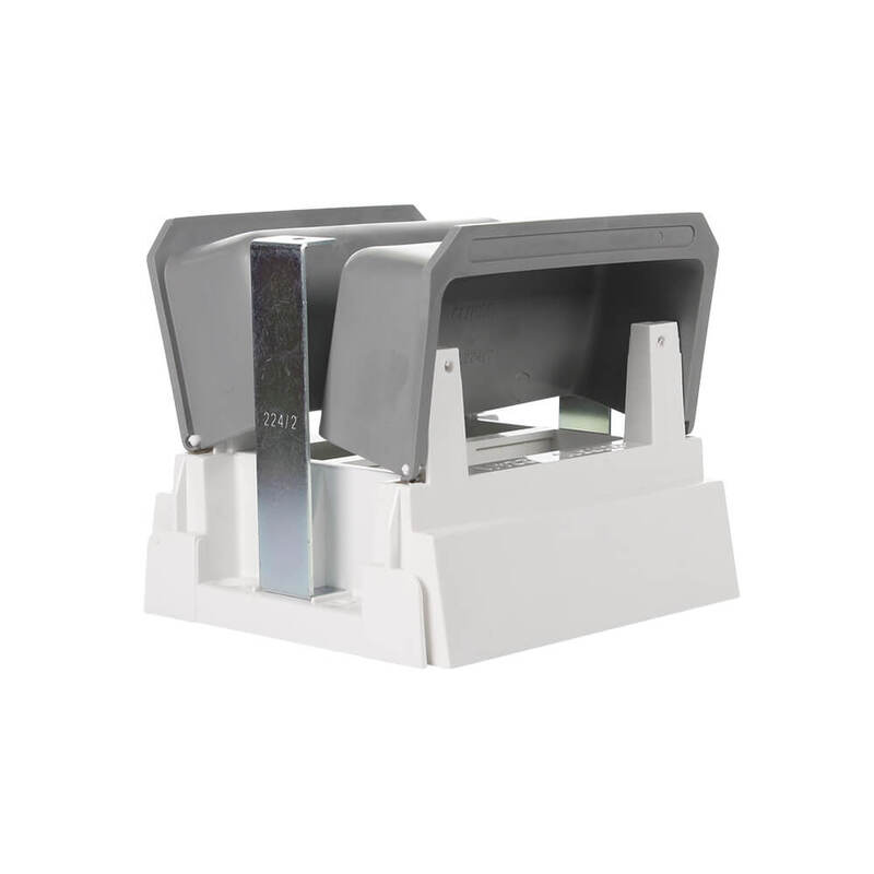 Clipsal 224-1-WE | Floor Outlet Housing | Suits 2 Standard Size Plates ...