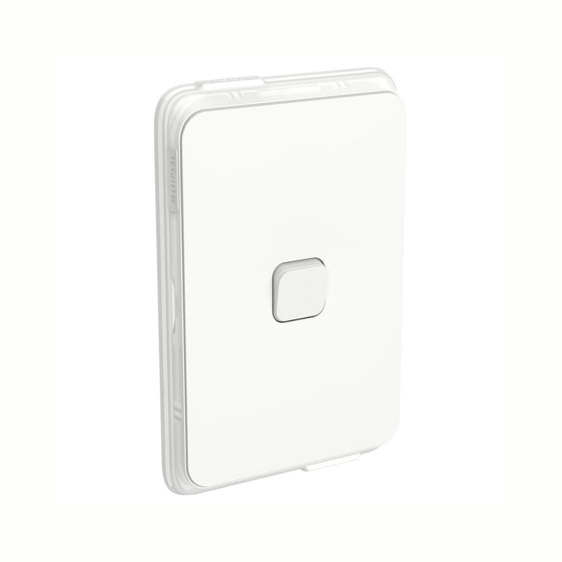 Clipsal Iconic 3041V44-VW | Switch 1 Gang IP44 10Amp Vivid White | Wet ...
