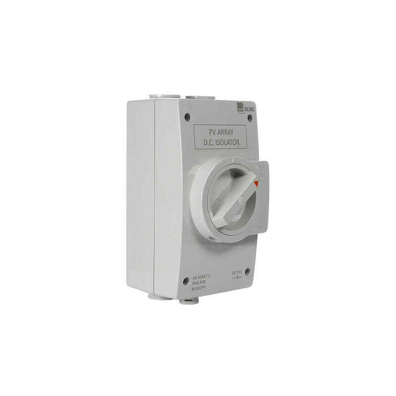 NHP NL432PV | Enclosed DC Isolating Switch 32A 1500V IP66 | 4 Pole