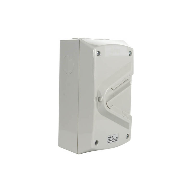 Clipsal WHB340-RG | Weatherproof Isolator 3 Pole 40 amp IP66 440V