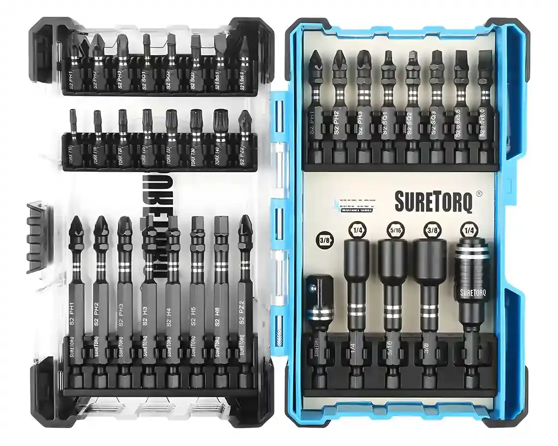 SureTorq 0410-3701M | Impact Rated Driver Bit Set | 37 Piece