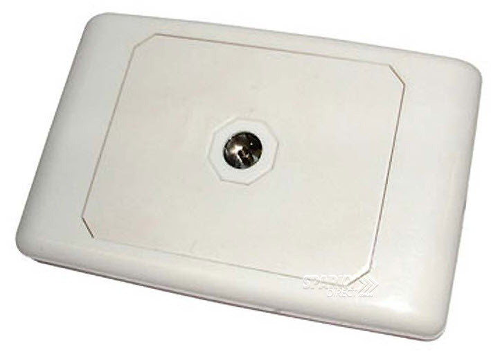 MATCHMASTER 05MM-WP11 | Wall Outlet F Type To Pal White 05MM-WP11