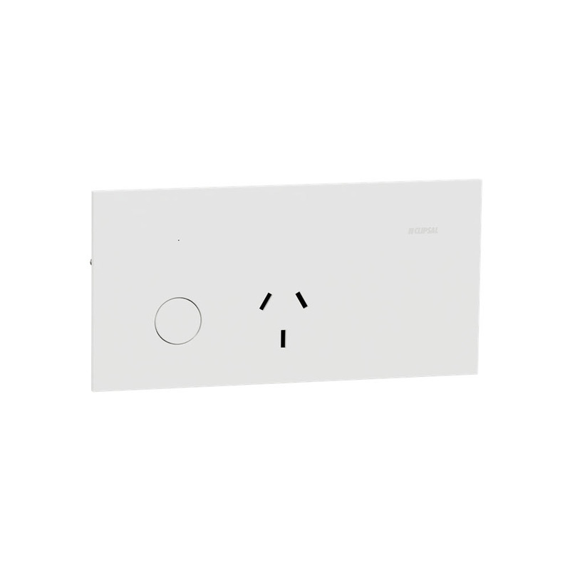 Clipsal 1010CSZ-ZW | Solis Horizontal Mount Single GPO | Matte White ...