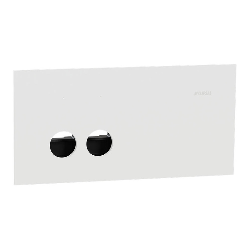 Clipsal 1042PUA-ZW | Solis Range 2 Gang Switch Grid and Plate | Matte White