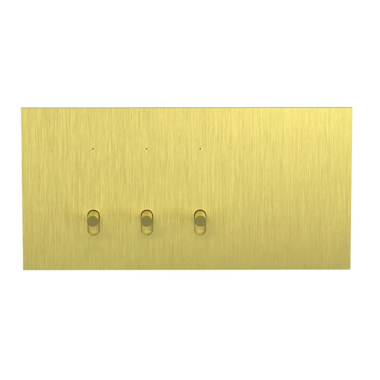 Clipsal 1043TA-BB | Solis T Series 3 Gang Switch 20A/16AX | Brushed Brass