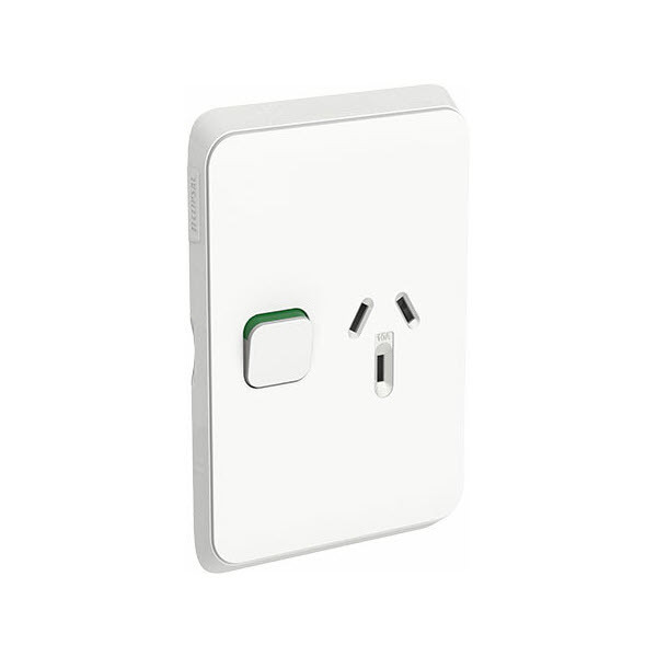 Clipsal Iconic 3015V-VW | Single Vertical Power Point GPO 10Amp 250v ...