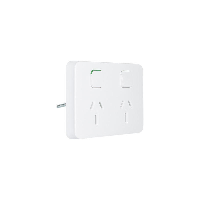 Clipsal Iconic 3025/15-VW | 15Amp Double Power Point GPO 250v | Vivid White