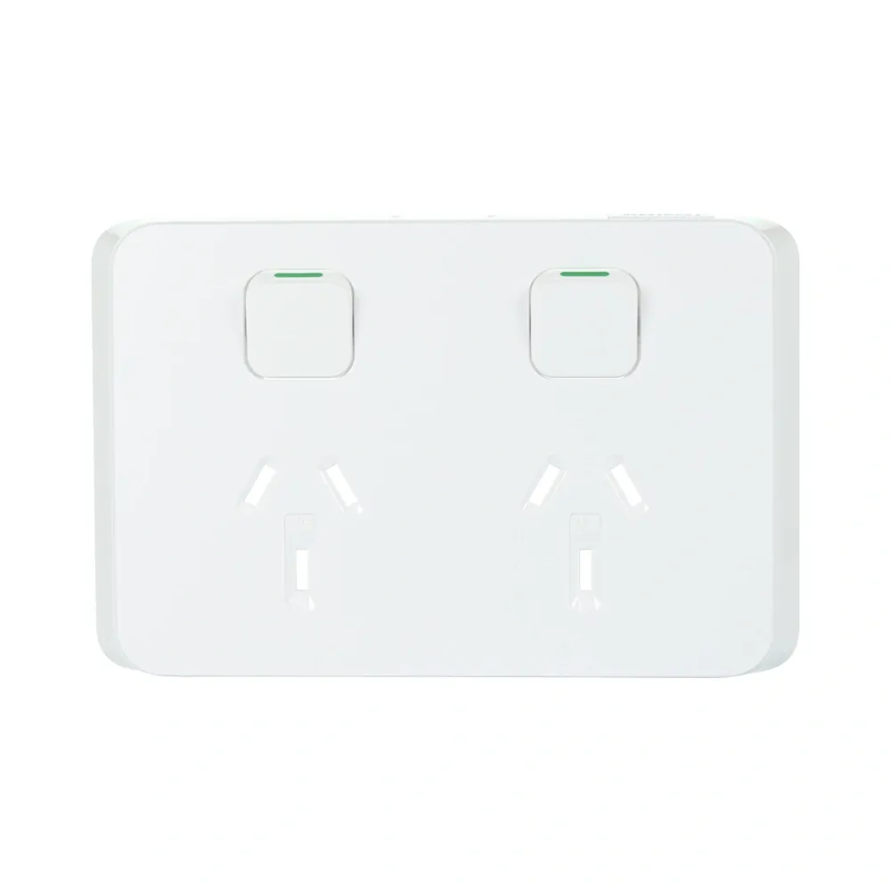 Clipsal 3025C-XW | Iconic Double Power Point Cover | Extra White ...