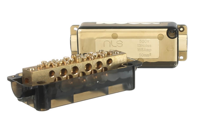 NLS 30289 | Heavy Duty 13 Hole 165Amp 500v Neutral Link
