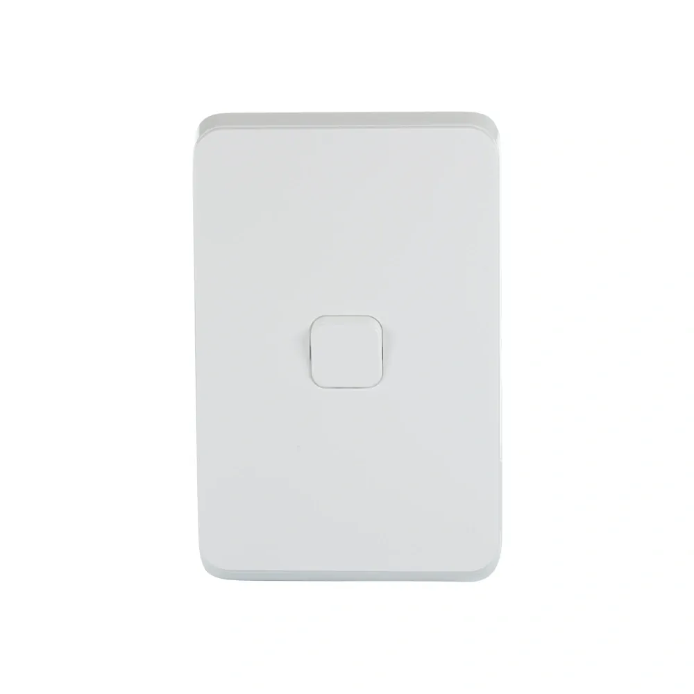 Clipsal 3041C-XW | Iconic 1 Gang Switch Cover | Extra White | (SKIN ONLY)