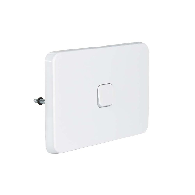 Clipsal Iconic 3041HA-VW | Switch 1 Gang 10Amp Horizontal | Vivid White