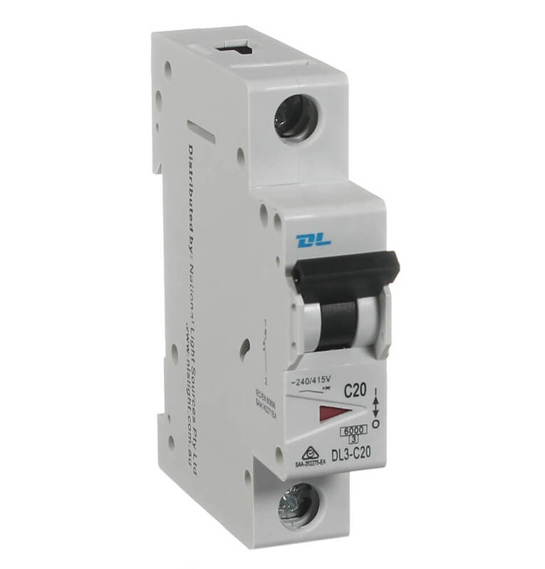 NLS 30433 | 20 amp Single Pole 6kA Circuit Breaker | DL