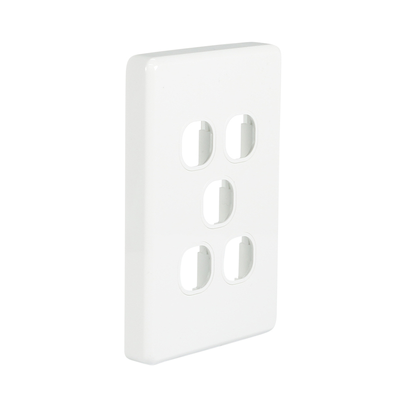 NLS 30605 | 5 Gang Switch Plate Only ' Classic' Style ' White ...
