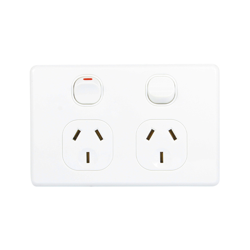 NLS 30662 | Double Pole Double Power Point 10Amp | Classic Style | White