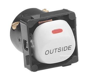 Clipsal 30MOS Switch, 2-Way, 250VAC, 10A, Outside