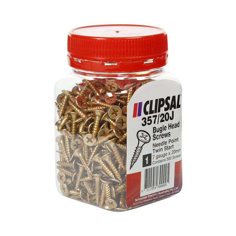 Clipsal 357/20J | Self Drilling Point Bugle Head Screws 7G x 20mm | Qty ...