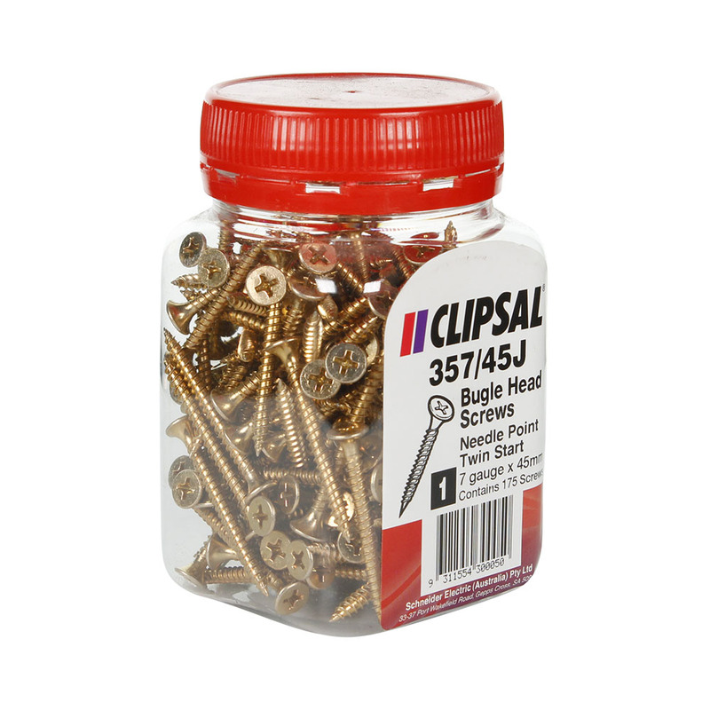 Clipsal 357/45J | Self Drilling Point Bugle Head Screws 7G x 45mm | Qty ...