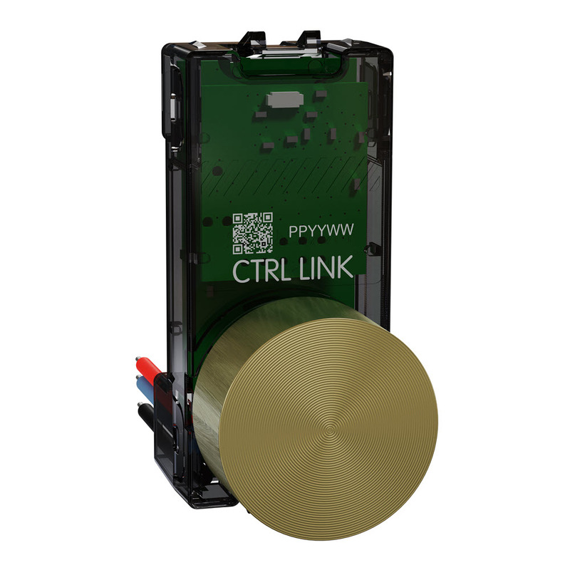 Clipsal 40RWDA-LB | Solis Rotary Dimmer Adaptor | Living Brass