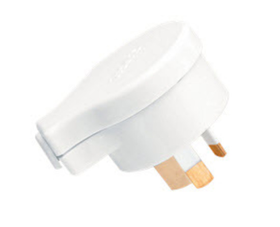 CLIPSAL 418S15 | Side Entry 3 Pin 15Amp Plug Top (White) 418S15WE