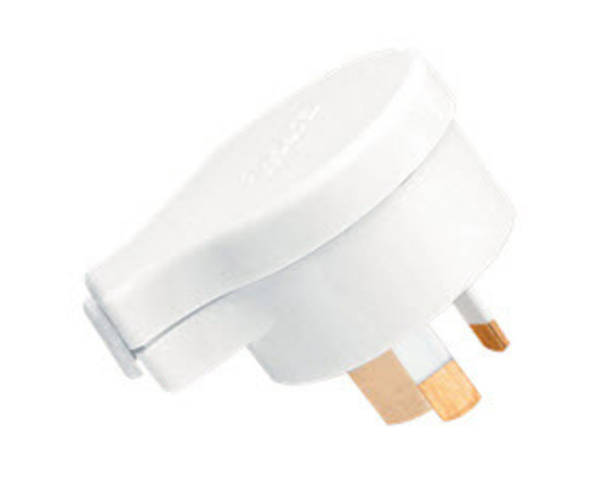 CLIPSAL 418S | Side Entry 3 Pin 10Amp Plug Top (White) 418SWE