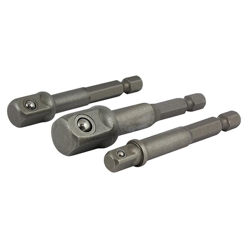 Alpha 42191 | 3 Piece HEX Shank Power Drill Socket Extension Adapter Set