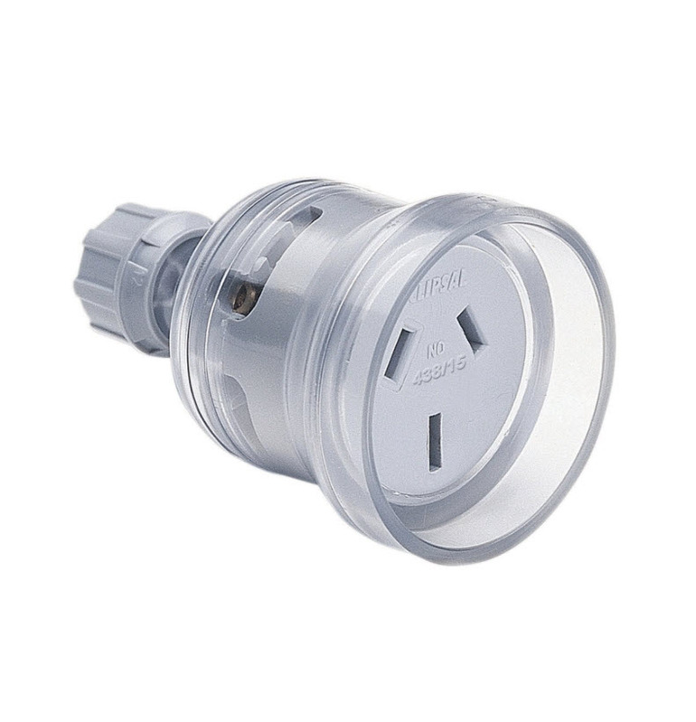 CLIPSAL 438S15-TR | 3 Pin 15Amp Extension Socket (Transparent ...