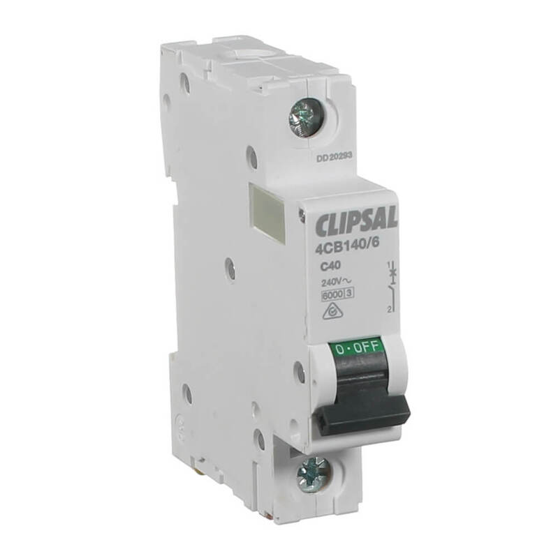 CLIPSAL 4CB140-6 | 40amp Single Pole 6kA Circuit Breaker C Curve