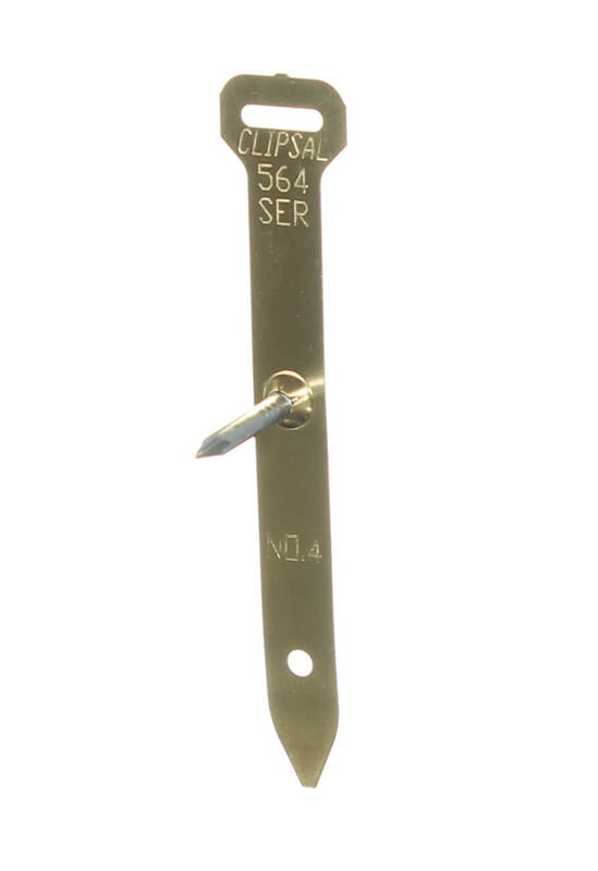 Clipsal 564PC4 | Pin Clips Brass Number 4 (Pack of 200)