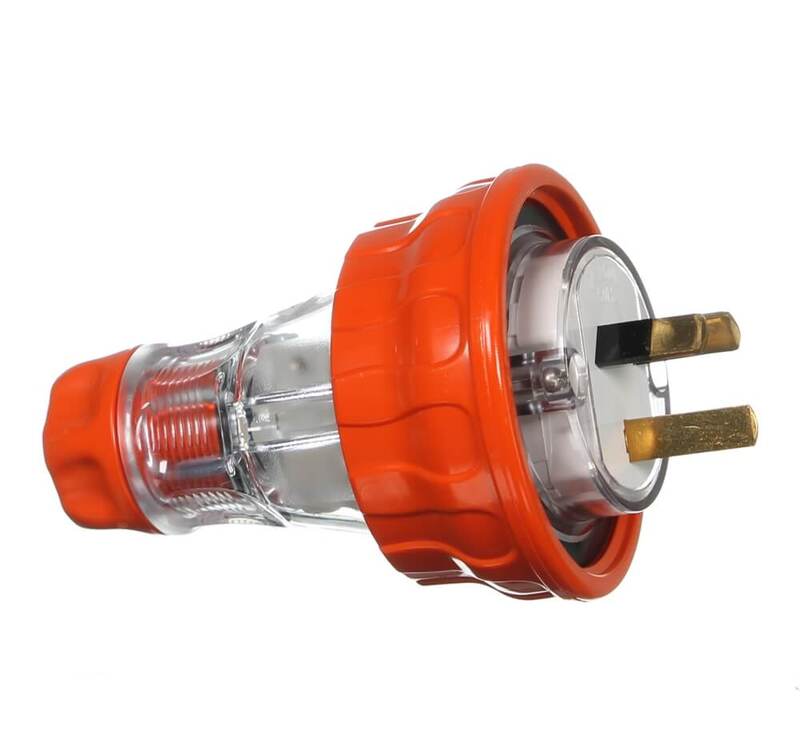 CLIPSAL 56P310-EO | 3 Pin Flat 10Amp Straight Plug IP66 | 56 Series