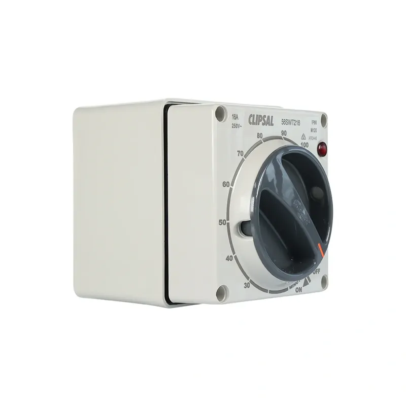 Clipsal 56SWT216-GY | 56 Series Surface Switch With Timer IP66 2 pole ...