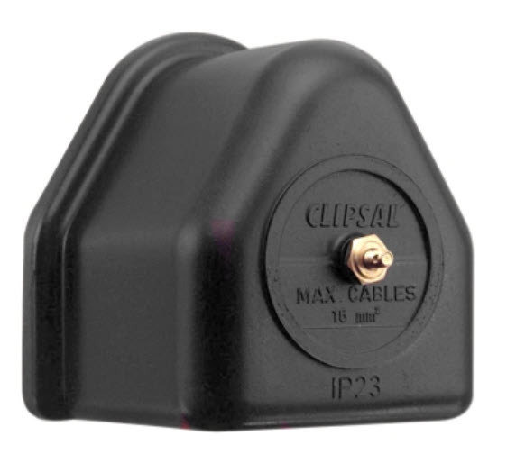CLIPSAL 650-2BK | Mains Connection Cable Management Box, Black