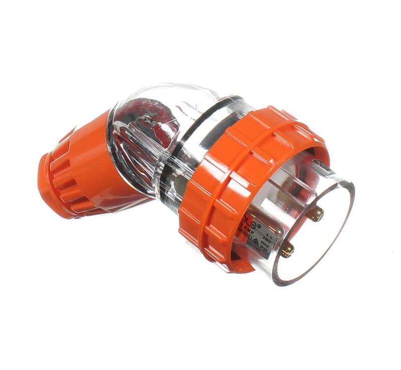 NLS 66PA332 | 3 Round Pin 32Amp Angled Plug IP66 | 30571