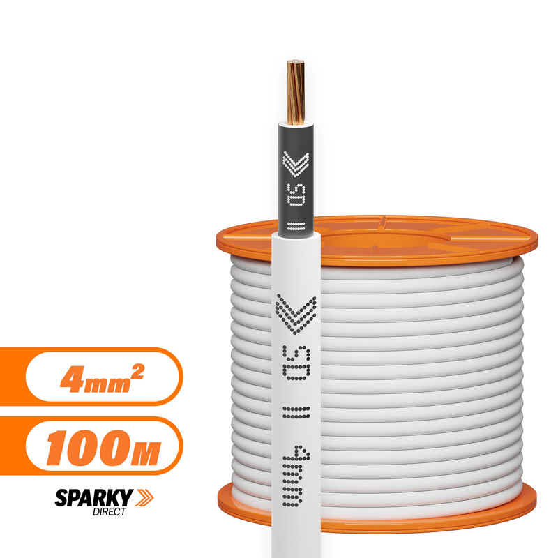 4mm SDI Black Cable | Single Double Insulated 4mm Black 100mtr ...