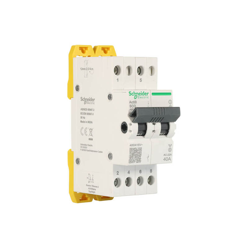 Clipsal A9SCO240 | 40A Changeover Switch Acti9 2P 415VAC