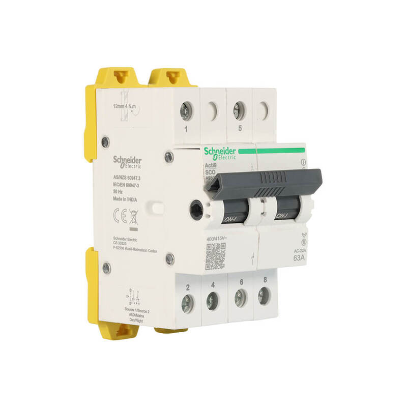 Clipsal A9SCO263 | 63A Changeover Switch Acti9 2P 415VAC