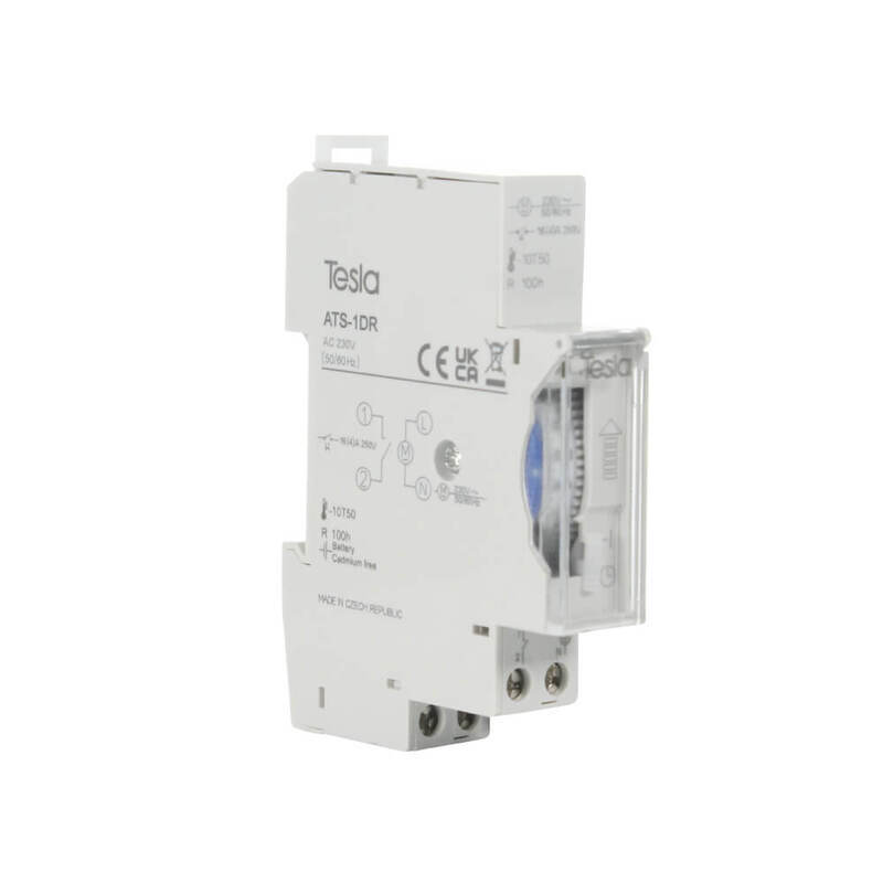 Tesla ATS-1DR | Analogue Time Switch with Daily Program | 16A 230V