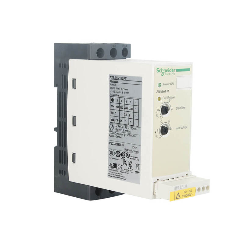 Schneider Electric ATS01N112FT | Altistart Soft Starter 12A 110-480V 1. ...