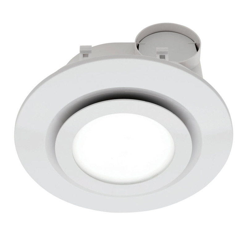 MERCATOR BE190ESPWH | Starline Round Exhaust Fan With 16W LED 5000K White