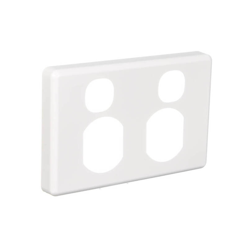 Clipsal C2025C | White Cover only to suit C2025-WE Classic double power ...