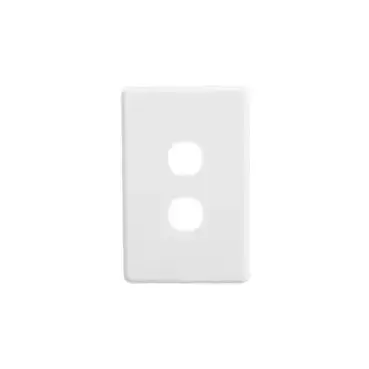 Clipsal C2032C-WE Classic 2 Gang Power Point Cover – White, Durable Plastic