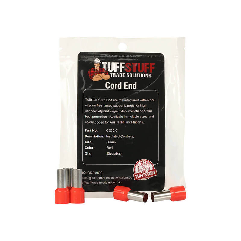 TuffStuff CE35.0 | Boot Lace Ferrules 35mm 100 Bag