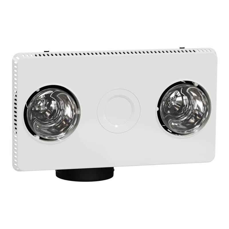 Clipsal CPL7600ATP-WE | 3-in-1 Bathroom Fan, Light & Heater | White